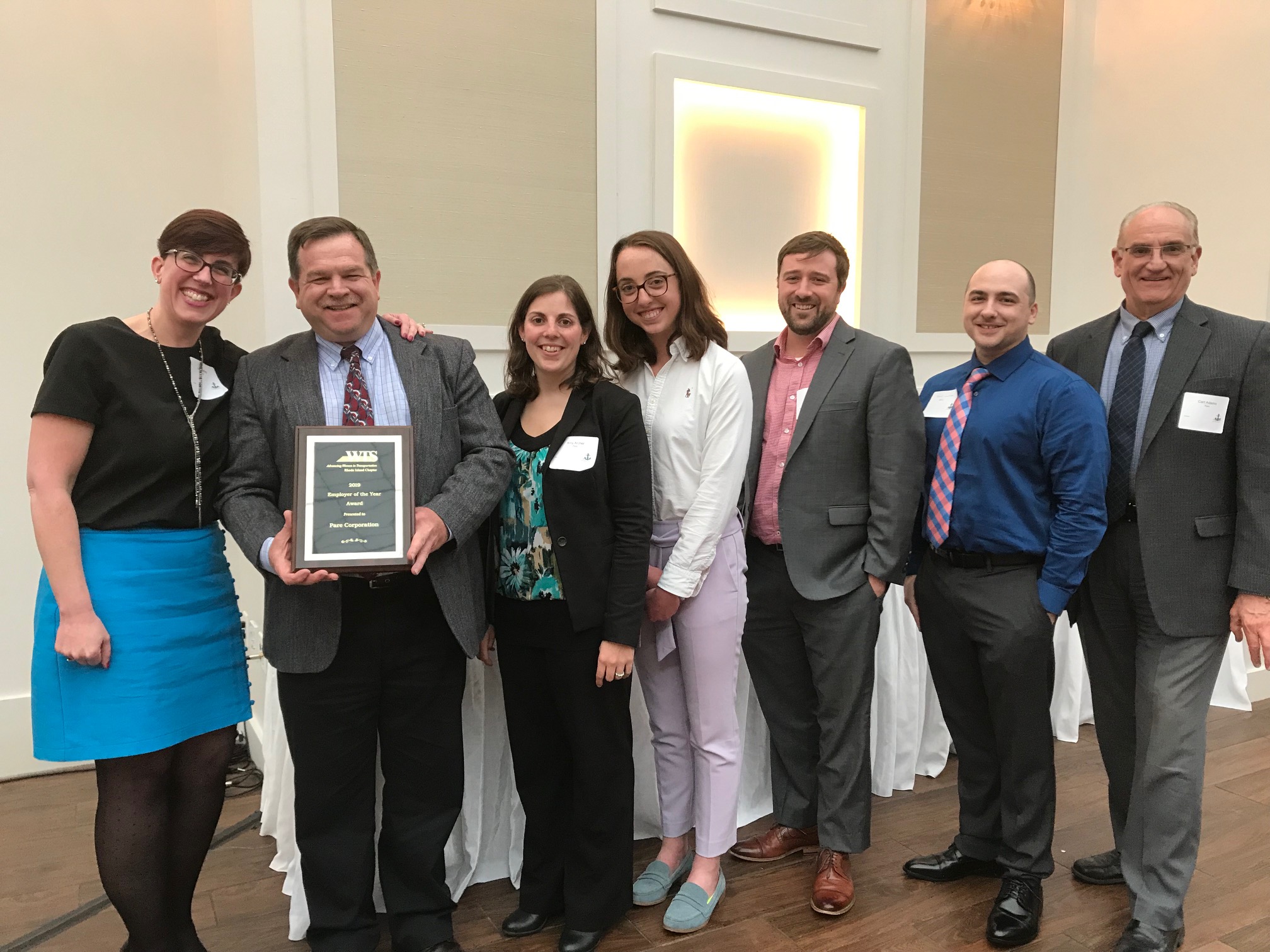 Pare Receives the 2019 WTS-RI Employer of The Year Award - Pare Corporation