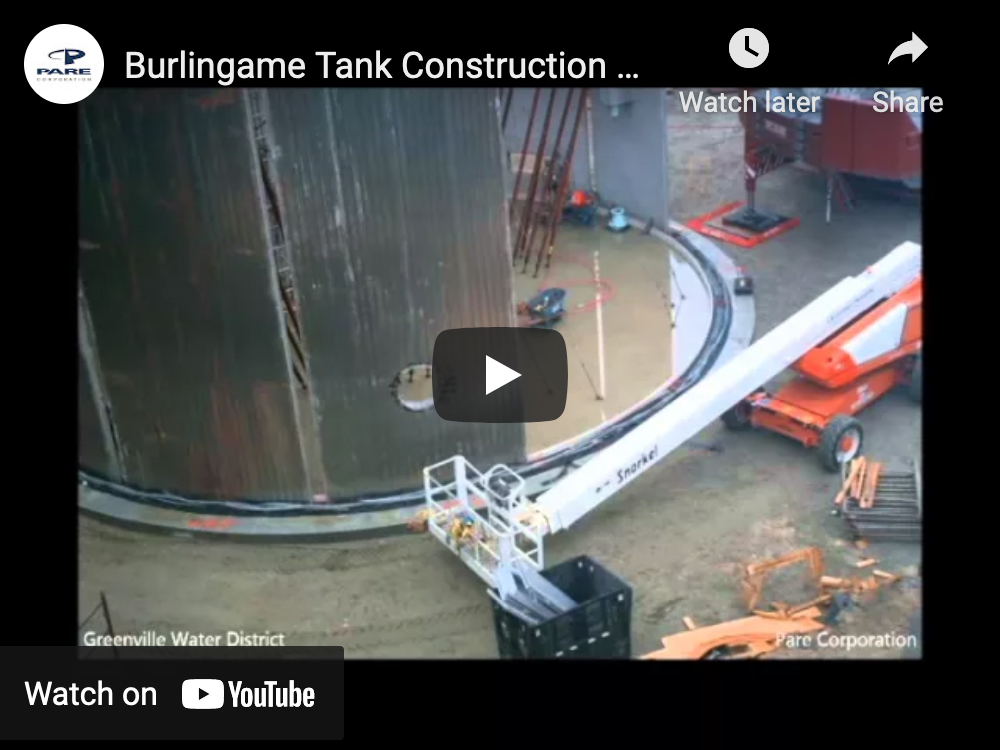 Million Gallon Water Tank Construction Time-Lapse VIDEO - Pare Corporation